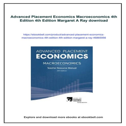 Advanced Placement Economics Macroeconomics 4th Edition 4th Edition ...