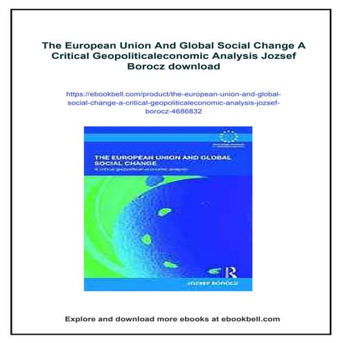 The European Union And Global Social Change A Critical ...