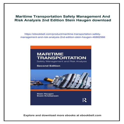Maritime Transportation Safety Management And Risk Analysis 2nd Edition ...