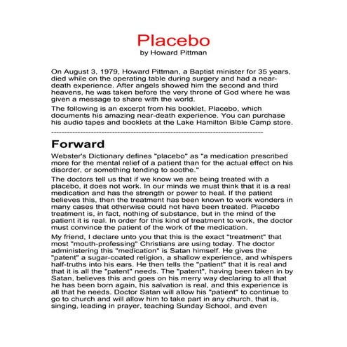Placebo_book | PDF