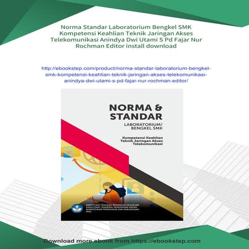 Norma Standar Laboratorium Bengkel SMK Kompetensi Keahlian Teknik ...