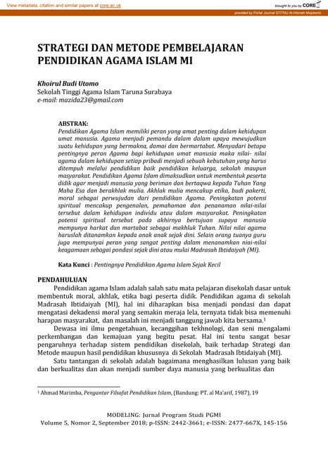 PERENCANAAN STRATEGIS PENGEMBANGAN PENDIDIKAN ISLAM.pptx