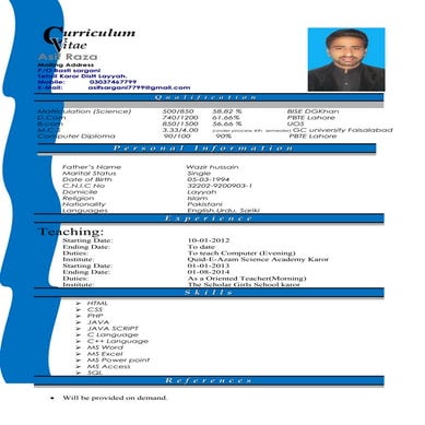 Asif cv | PDF