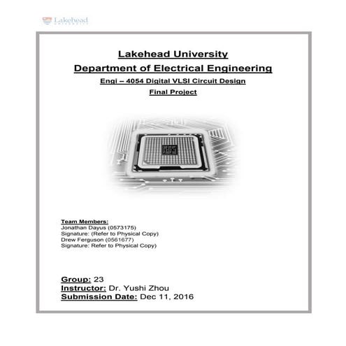 Example Report VLSI | PDF