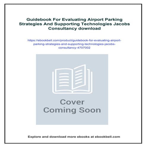 Guidebook For Evaluating Airport Parking Strategies And Supporting ...