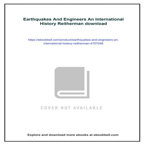 Earthquakes And Engineers An International History Reitherman | PDF