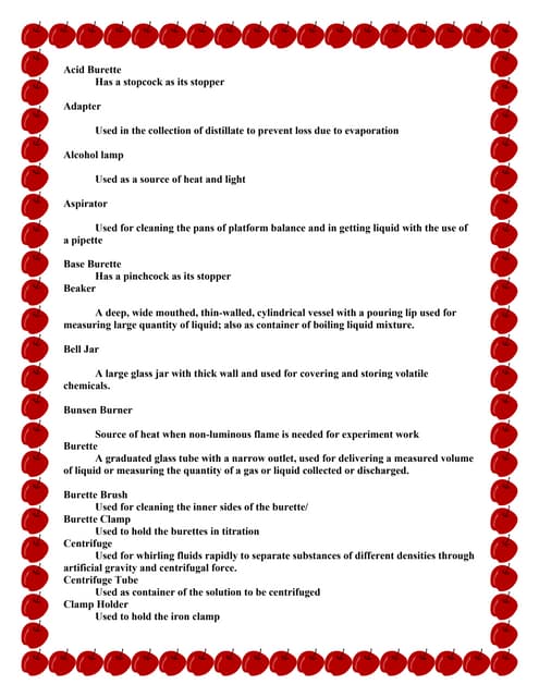 Laboratory apparatus. final copy ppt | PPT
