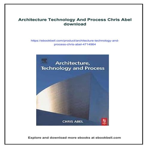 Architecture Technology And Process Chris Abel | PDF