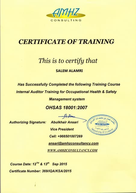 H2S Safety training card | PDF