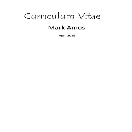 Curriculum vitae updated joseph msonkho2 | PDF