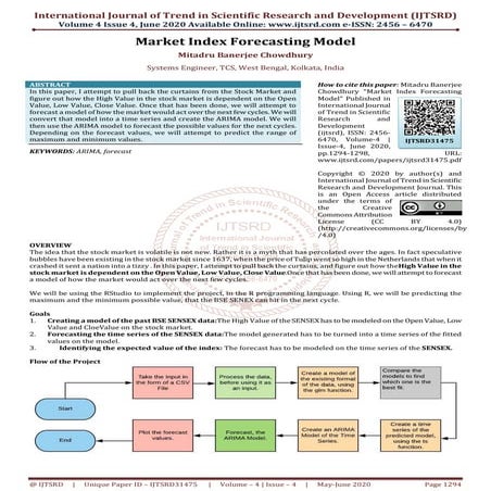 Market Index Forecasting Model | PDF