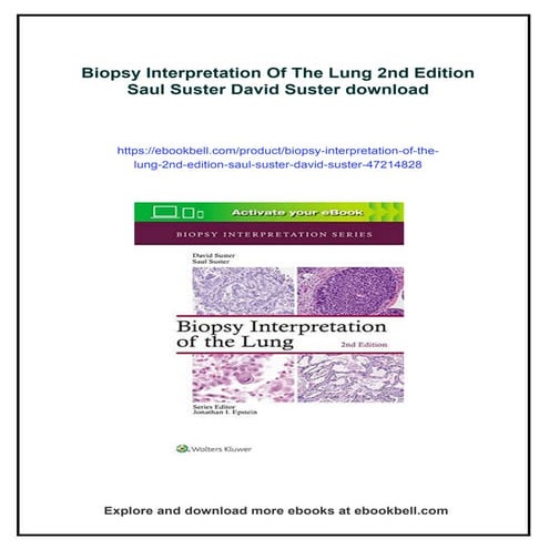 Biopsy Interpretation Of The Lung 2nd Edition Saul Suster David Suster ...