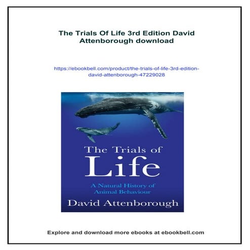 The Trials Of Life 3rd Edition David Attenborough | PDF