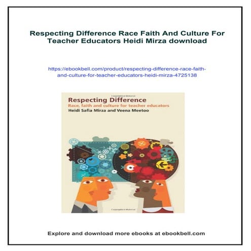 Respecting Difference Race Faith And Culture For Teacher Educators ...