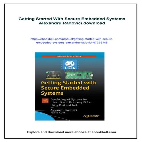Getting Started With Secure Embedded Systems Alexandru Radovici | PDF