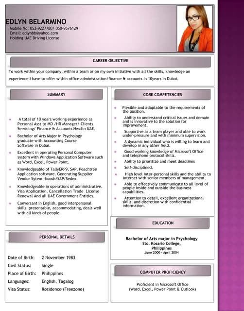 HANAN CV | DOCX | Business Administration | Business