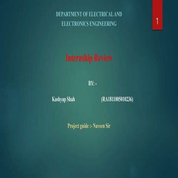 Embedded Internship review | PPTX