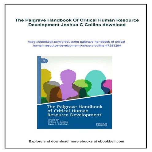 The Palgrave Handbook Of Critical Human Resource Development Joshua C ...