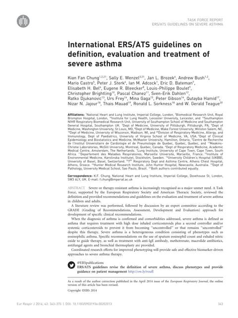 Aria guideline 2019 | PDF