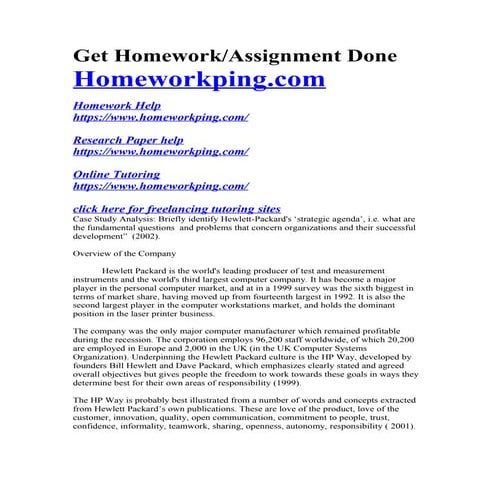 Complete the Hewlett-Packard Case Study Analysis. Answer all the q.docx