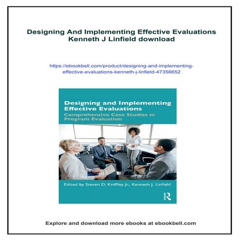 Designing And Implementing Effective Evaluations Kenneth J Linfield | PDF