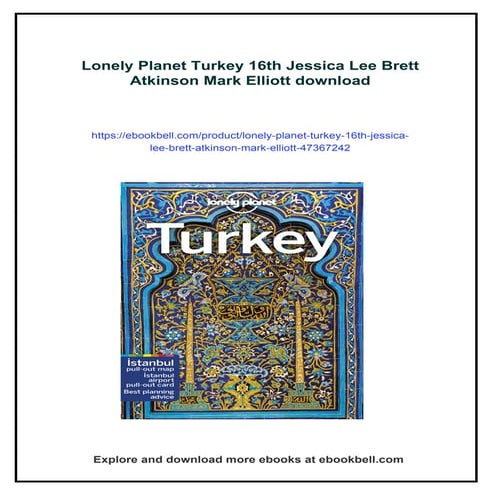 Lonely Planet Turkey 16th Jessica Lee Brett Atkinson Mark Elliott | PDF