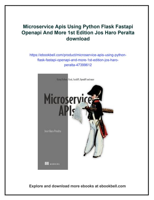 Microservice Apis Using Python Flask Fastapi Openapi And More 1st
