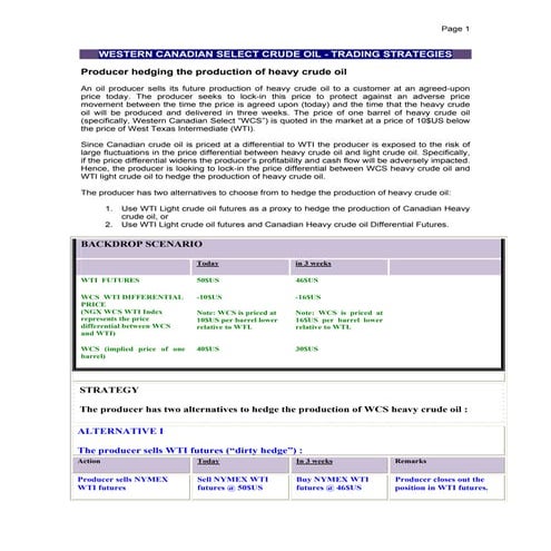 WCS Heavy Crude Oil_Strategies_2015_en | PDF