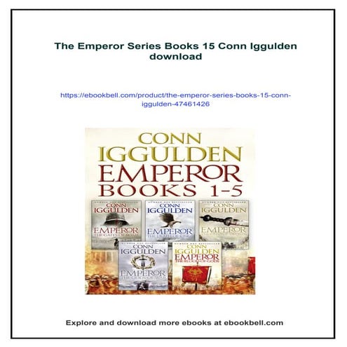 The Emperor Series Books 15 Conn Iggulden | PDF
