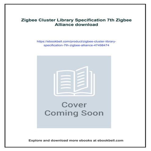 Zigbee Cluster Library Specification 7th Zigbee Alliance | PDF