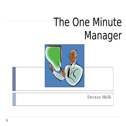 Story of one minute manager | PDF