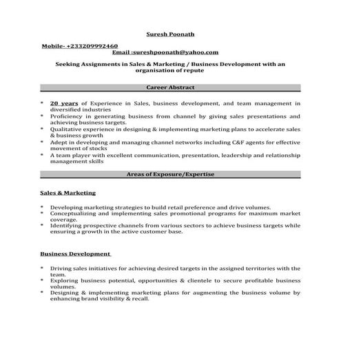 Updated Resume | RTF