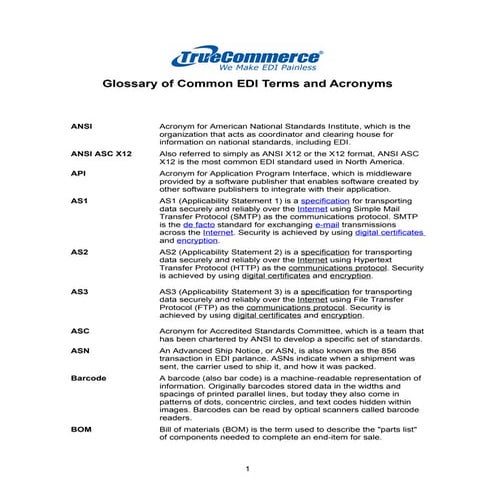 Glossary of EDI Terms | DOC