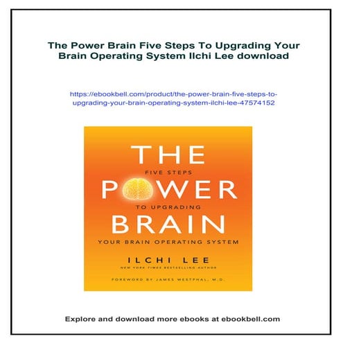 The Power Brain Five Steps To Upgrading Your Brain Operating System Ilchi Lee | PDF