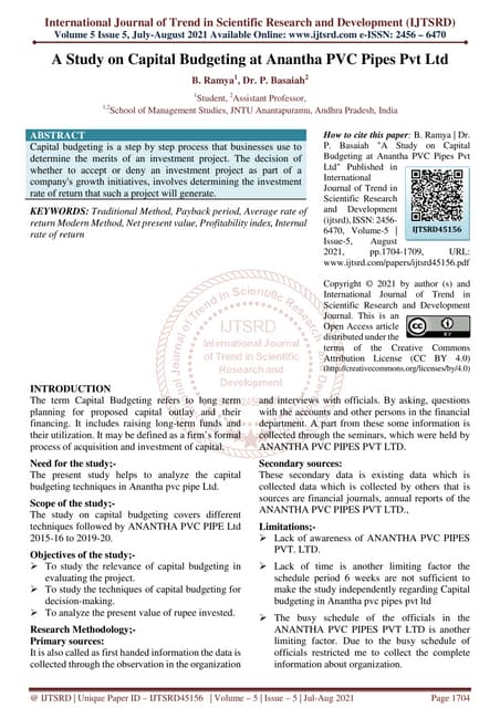 Capital budgeting ppt | PPSX | Business Accounting & Finance | Business