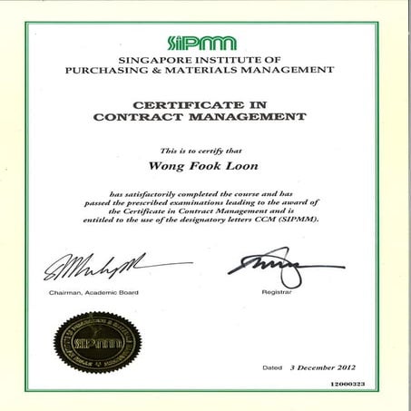 CCM (SIPMM) - 2012 | PDF