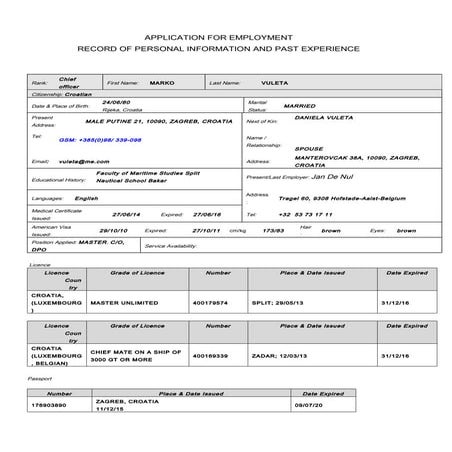 General Application | DOC