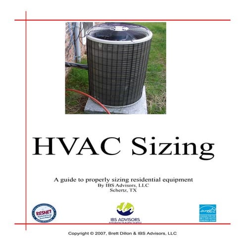 Residential HVAC Sizing | PDF