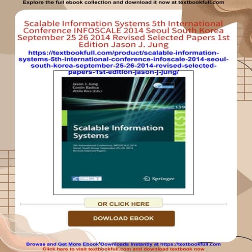 Scalable Information Systems 5th International Conference INFOSCALE 2014 Seoul South Korea ...