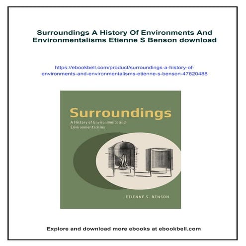 Surroundings A History Of Environments And Environmentalisms Etienne S ...