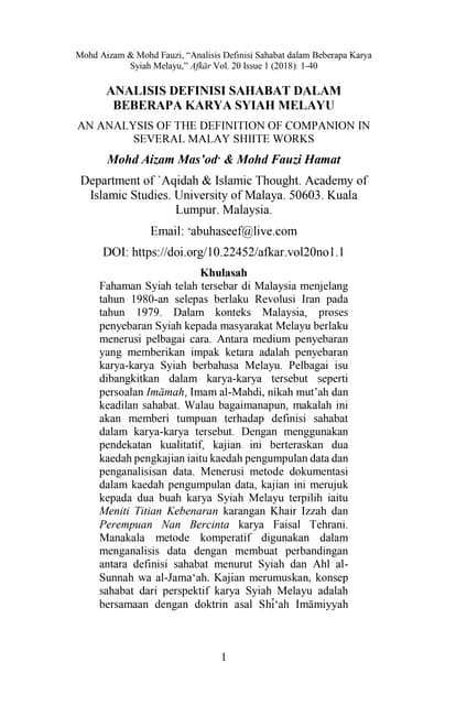 Analisis wacana, mukadimah habib rizieq shihab (full) | PDF