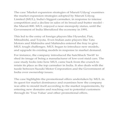50605951 maruti-800-case-study | DOCX