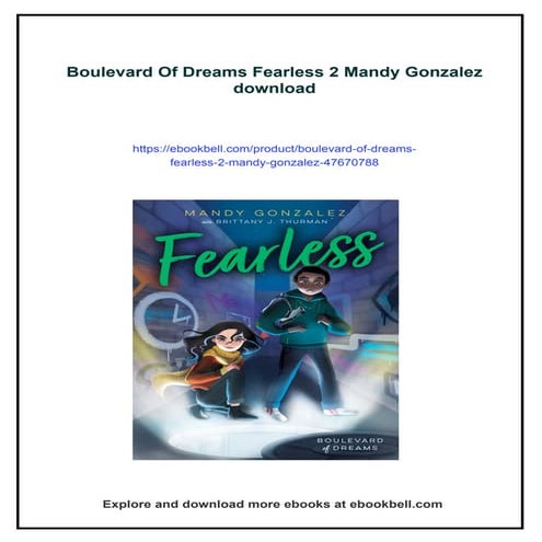 Boulevard Of Dreams Fearless 2 Mandy Gonzalez | PDF