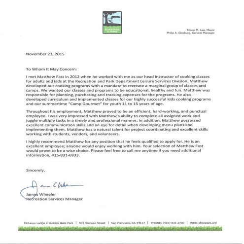 Matthew Fast Letter 11_23_16 | PDF