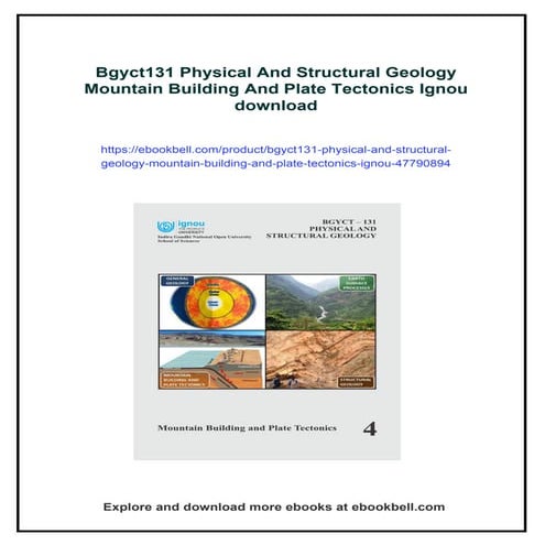 Bgyct131 Physical And Structural Geology Mountain Building And Plate ...