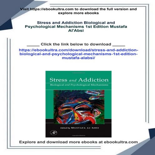 Stress and Addiction Biological and Psychological Mechanisms 1st ...