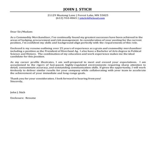 John Stich WORD Packet | DOCX