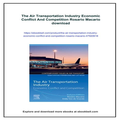 The Air Transportation Industry Economic Conflict And Competition ...