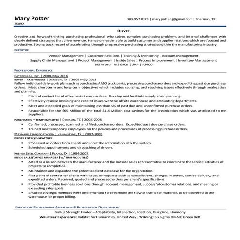 resume 2916 | PDF