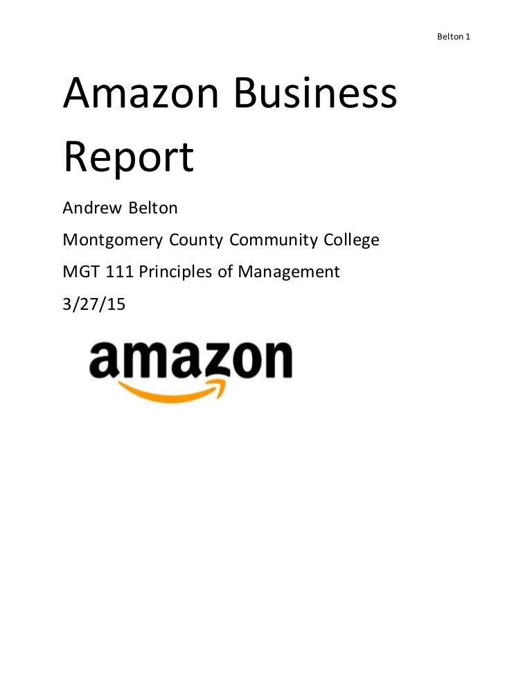 Amazon.com Business Report